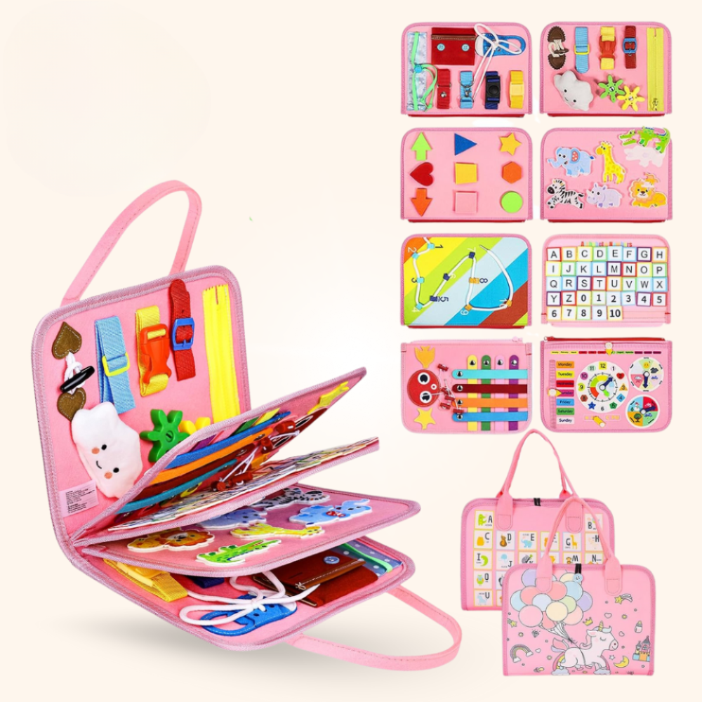 Activity Board Toddler Montessori Learning Toy – Slumberkiddies