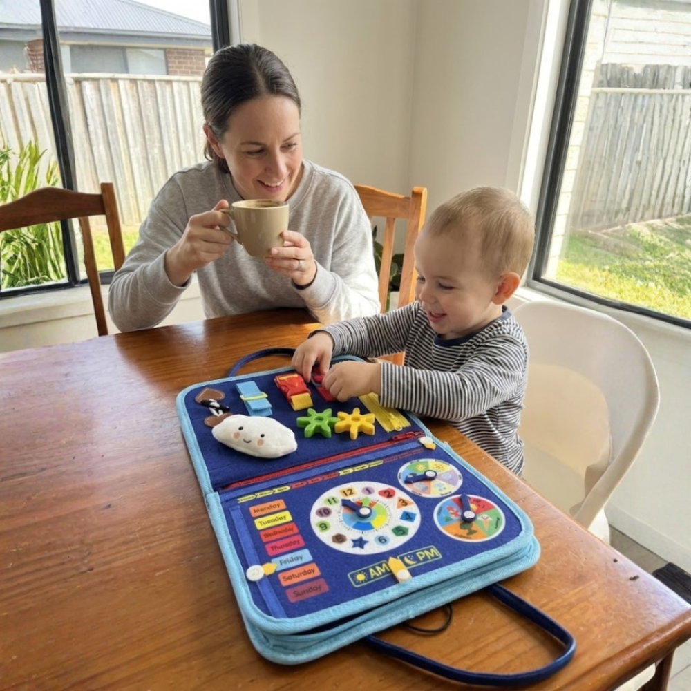 Activity Board Toddler Montessori Learning Toy – Slumberkiddies