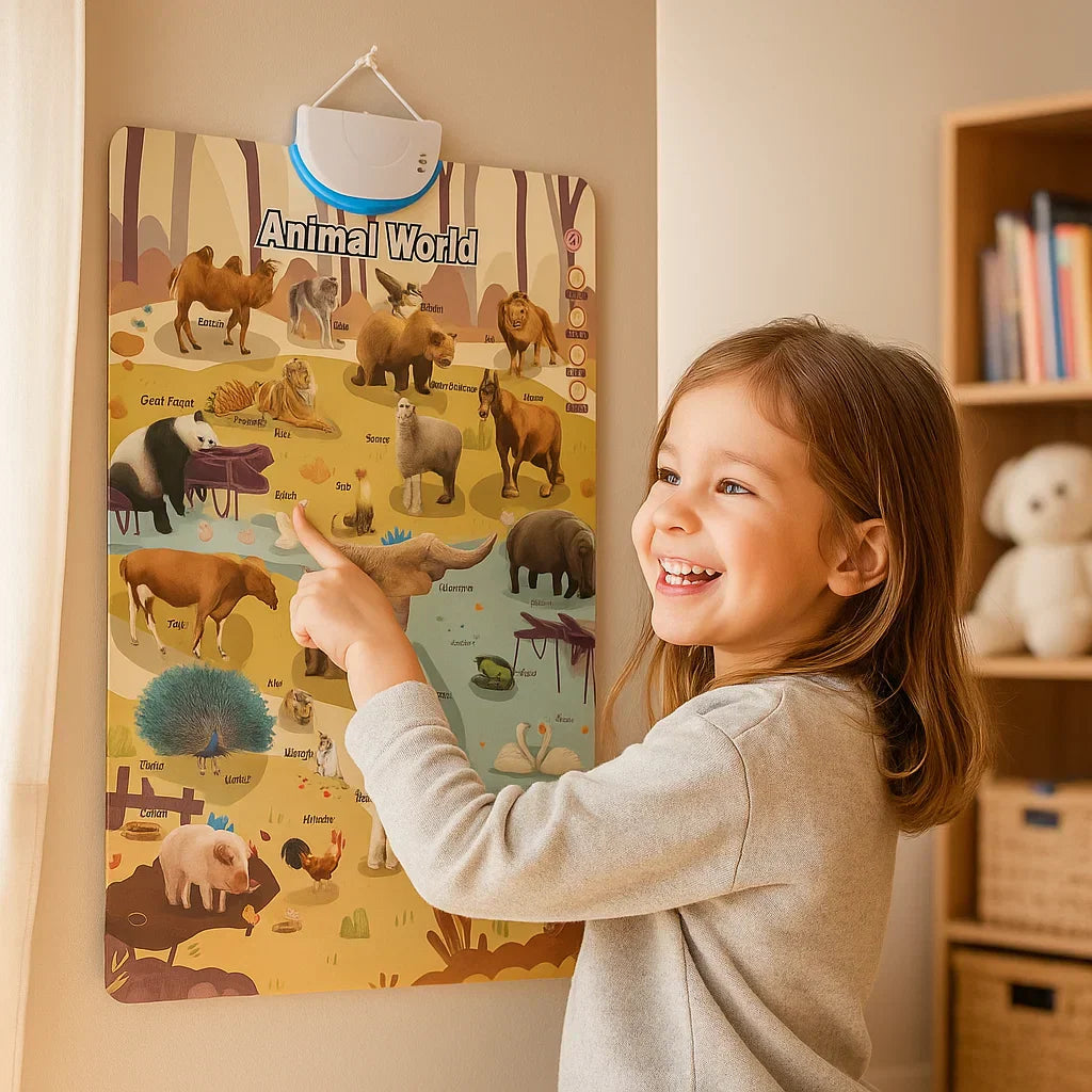 English Learning Board Interactive Kids Wall Chart Toy – Slumberkiddies