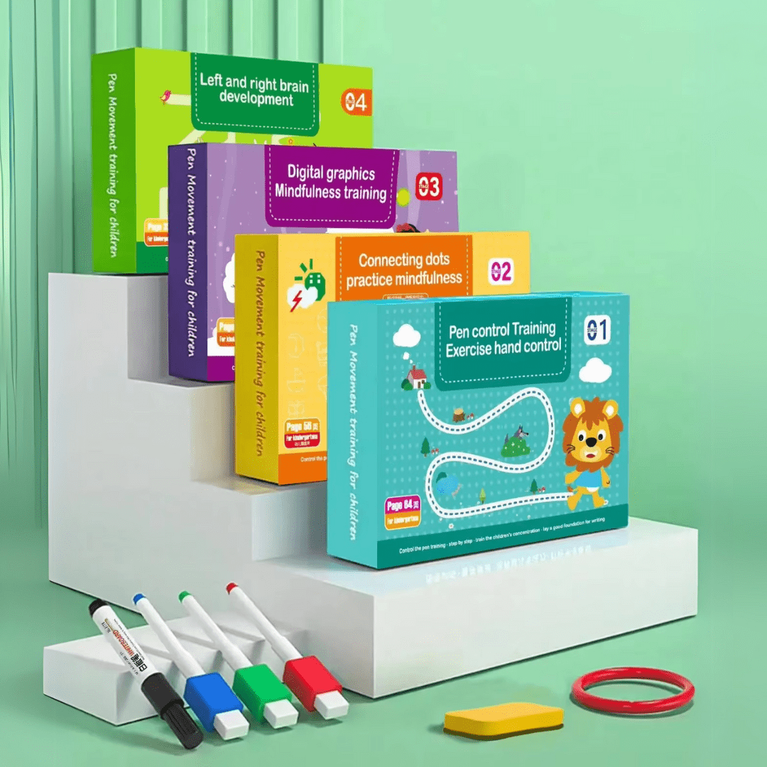 Kids Learning Workbook Tracing Erasable Practice Book – Slumberkiddies